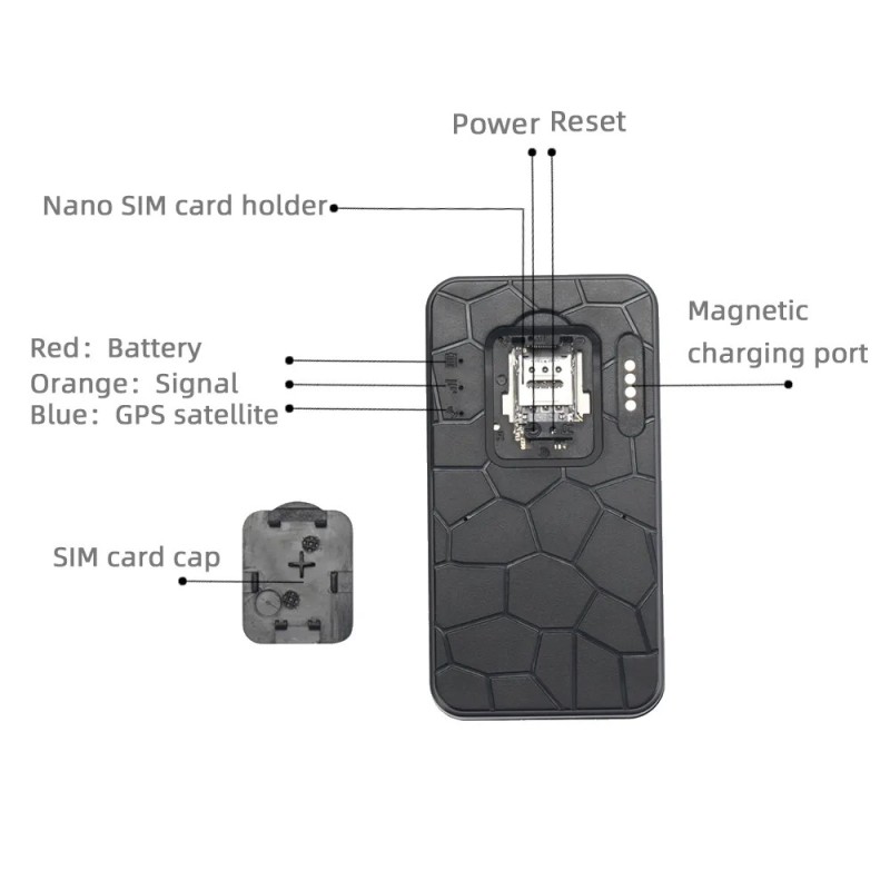 Waterproof 4G magnetic GPS tracker with microphone 100 days